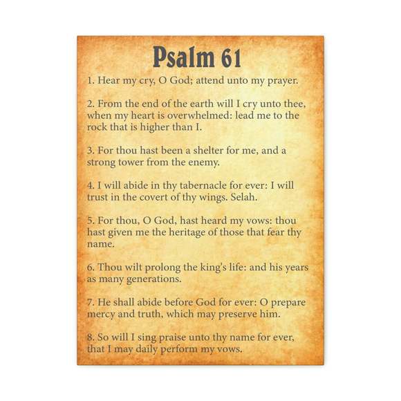 Express Your Love Gifts | Art | Scripture Sign Psalm 6 Chapter Gold Bible Canvas Christian Wall ...